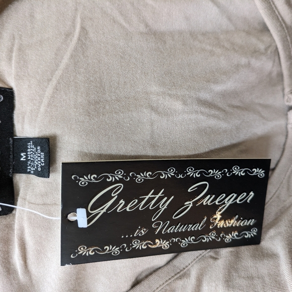 Gretty Zueger | Tops | Gretty Zueger Nwt Tan Medium | Poshmark